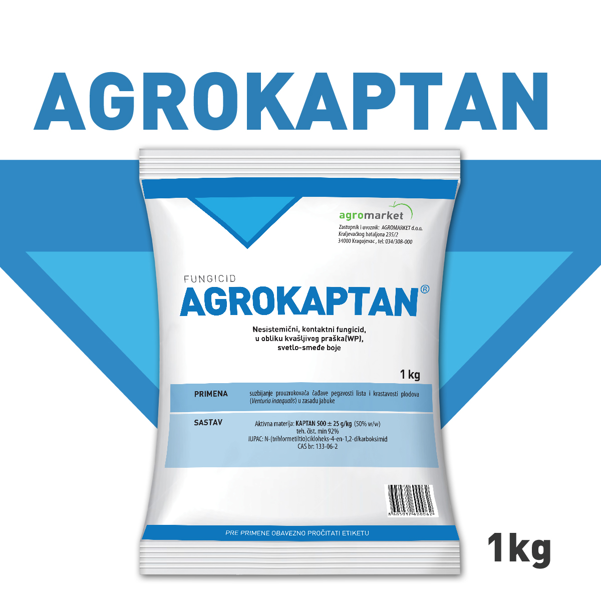 Agrokaptan 80 WG 1 kg | Agromarket