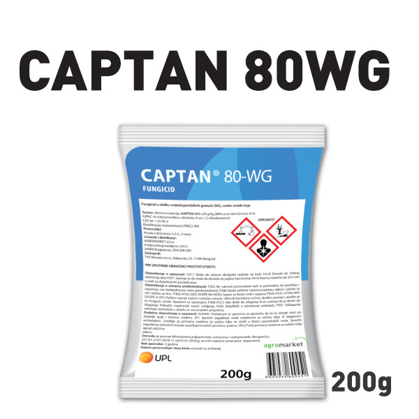 Captan 80 WG 200 g | Agromarket